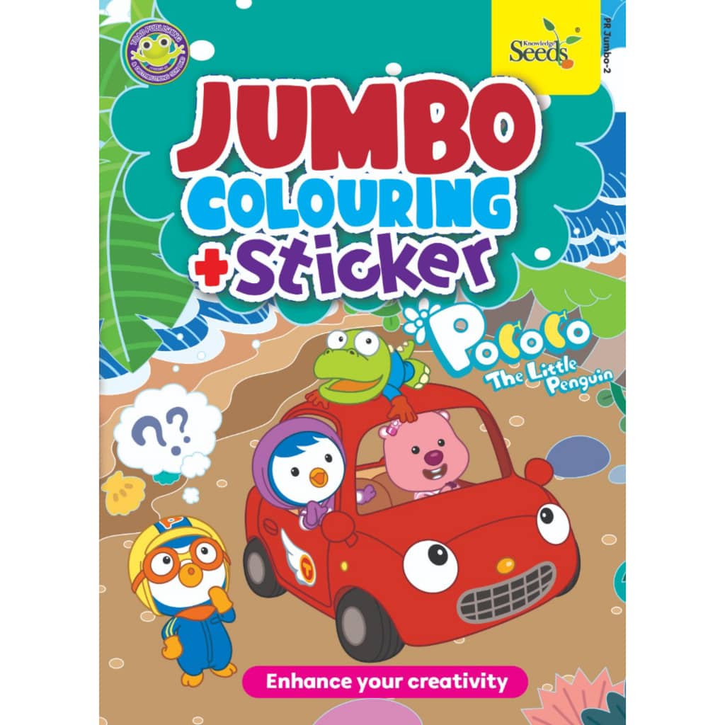 PORORO Jumbo Colouring + Sticker PR JUMBO - Series 2 ( PR JUMBO - 2 ...