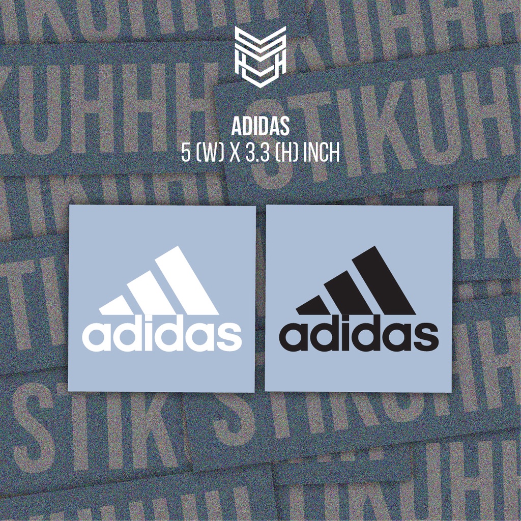 ADIDAS - CAR DECAL AUTOMOTIVE / LAPTOP DIE-CUT VINYL STICKER | Shopee ...
