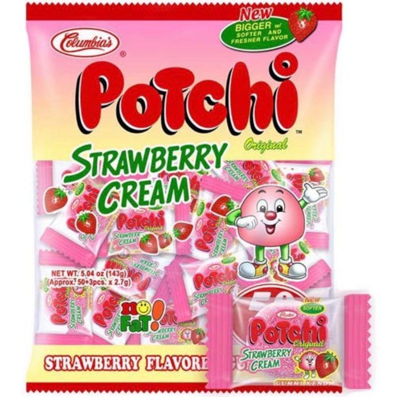 POTCHI STRAWBERRY CREAM FLAVORED GUMNI CANDY (HALAL) | Shopee Malaysia