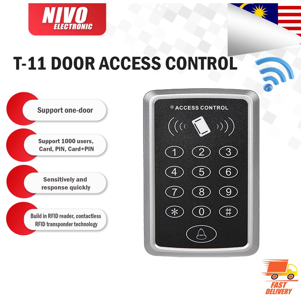 RFID/125KHz T-11 ID Card KEYPAD Access Control DOOR ACCESS CONTROL T11 ...