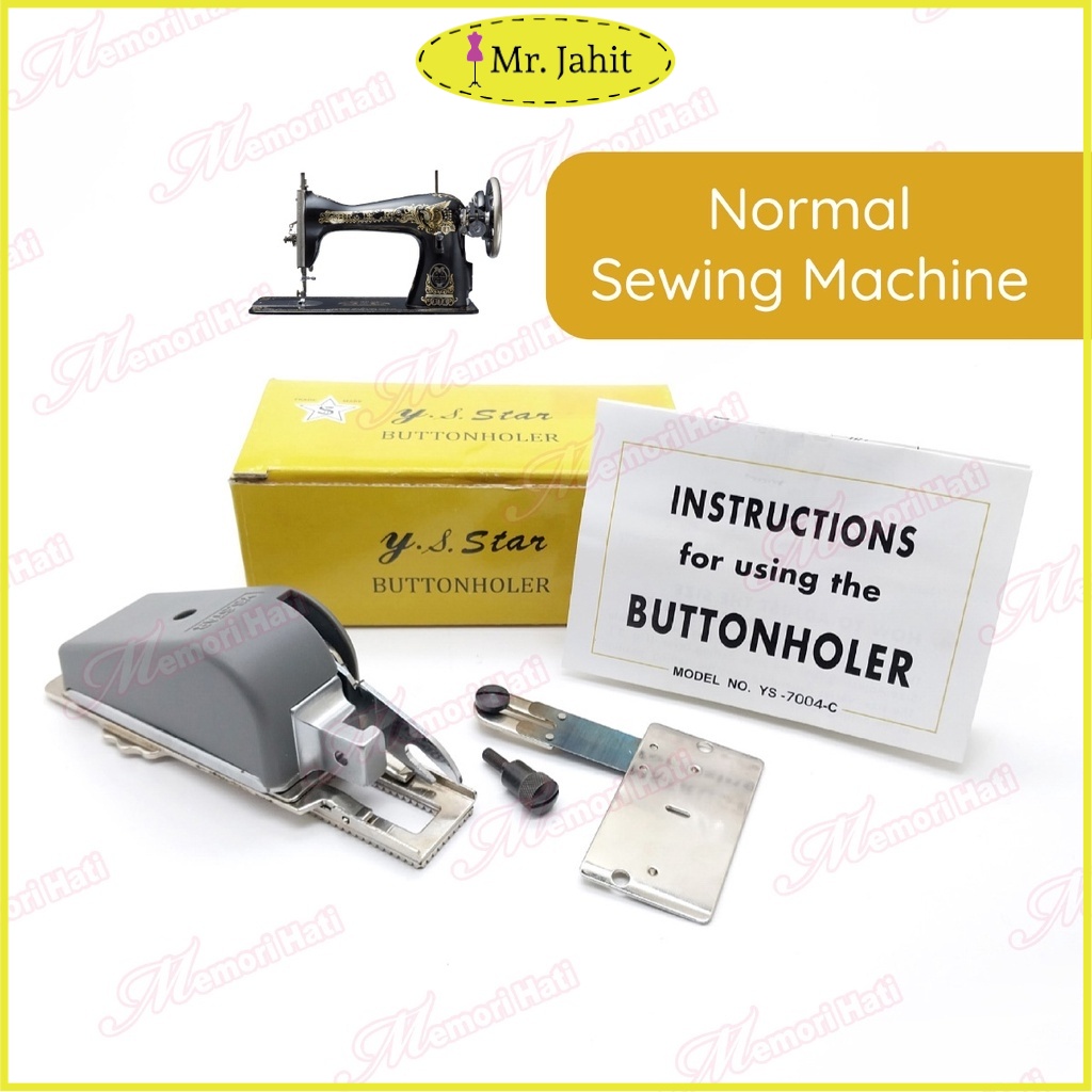 YS Star Buttonholer Mesin Lubang Butang YS-7004-C Mesin Jahit Biasa ...