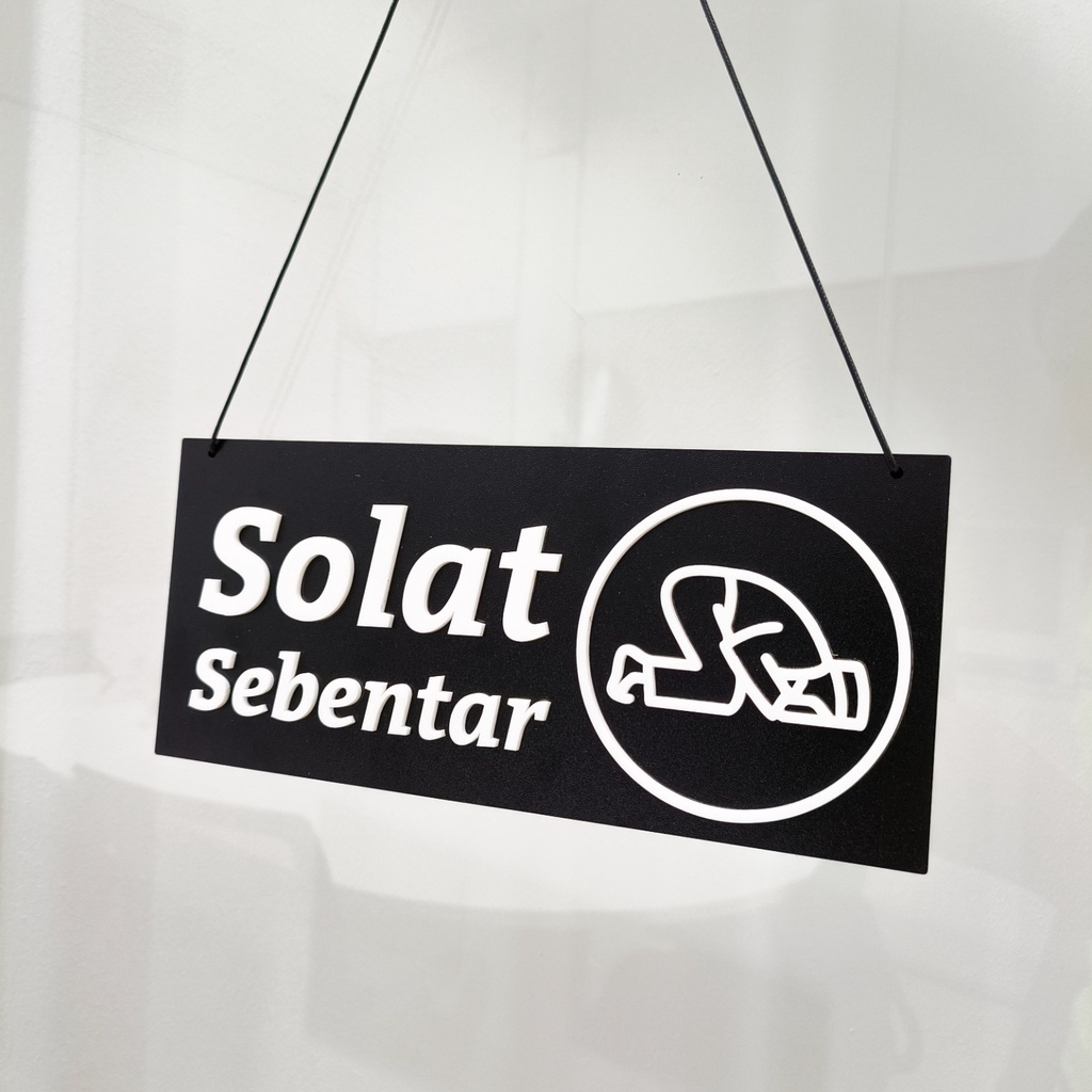 Sign Open Close Gold Indoor Sign Papan Tanda LCM | Shopee Malaysia