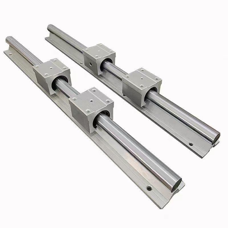 SBR Linear Guide Rail Cylindrical Precision SBR with Aluminum Mop Shaft Slider Heavy Duty ...