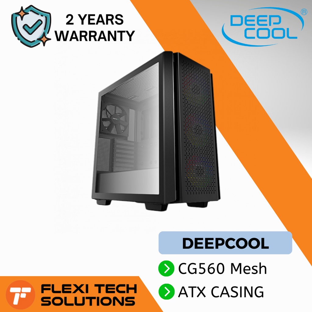 Flexi Tech DEEPCOOL CG560 ATX Casing Mesh Front Panel PC Desktop Mid-Tower Casing | Shopee Malaysia