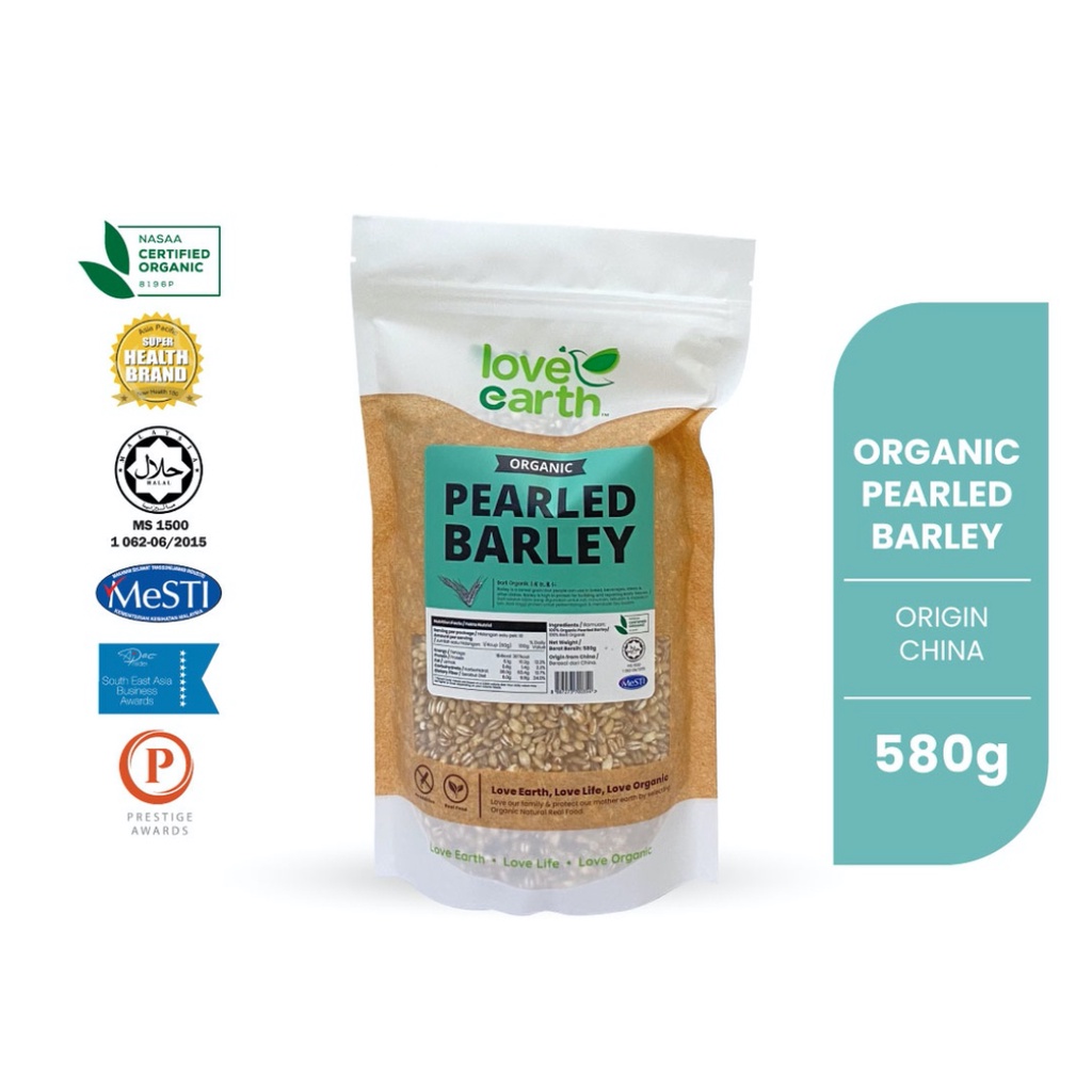 Love Earth Organic Pearled Barley 580g | Shopee Malaysia