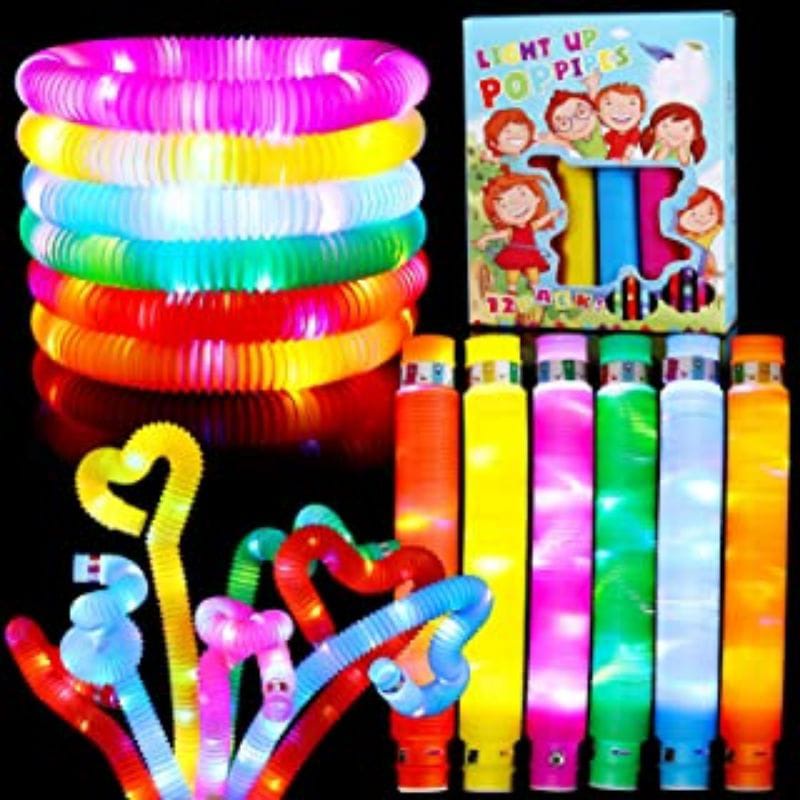Joy KTB Pop LED children's toy Pop Pipes Tube LED light toy viral light ...