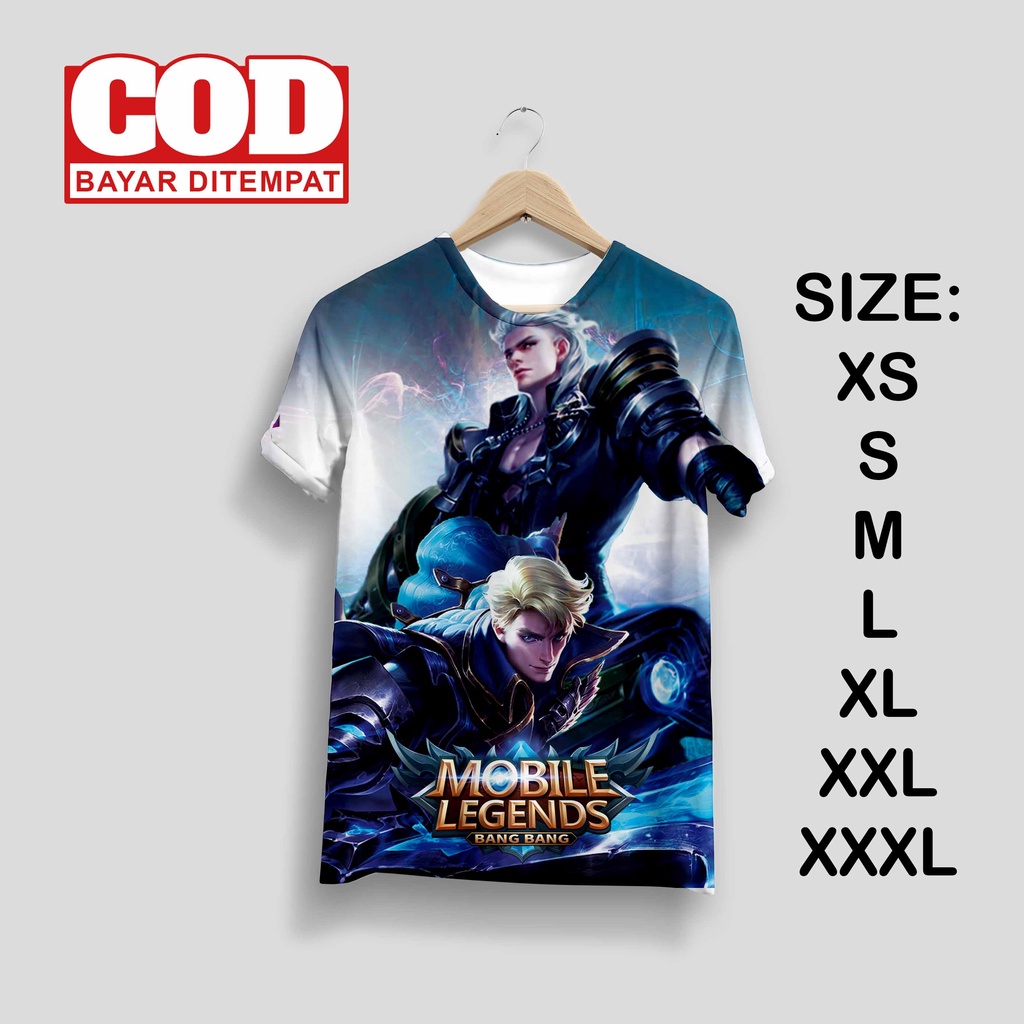 FullPrint Mobile Legends T-shirt | NEW AOP MLBB T-shirt | Shopee Malaysia