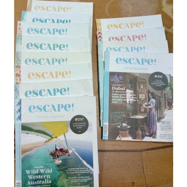 COOL MAGAZINES (Leisure Travel, Escape, Wildlife) | Shopee Malaysia