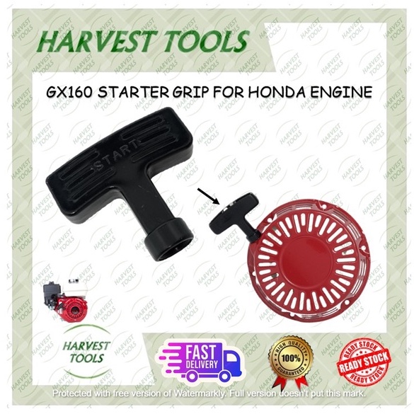 [ READY STOCK ] Honda Gasoline Engine GX160 GX200 5.5HP 6.5HP Starter ...