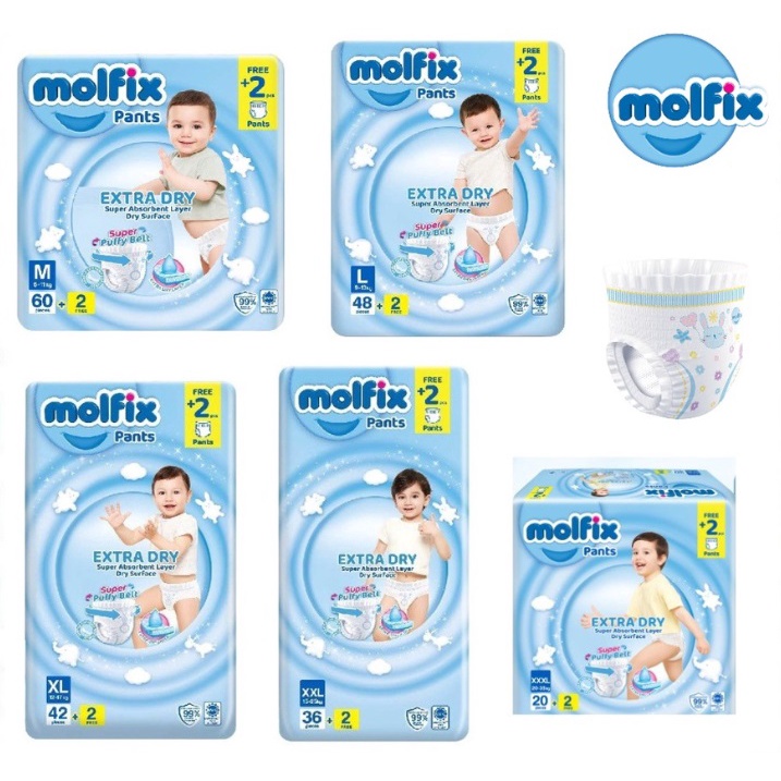 MOLFIX Extra Dry Pants Jumbo Pack ( M/L/XL/XXL ) | Shopee Malaysia
