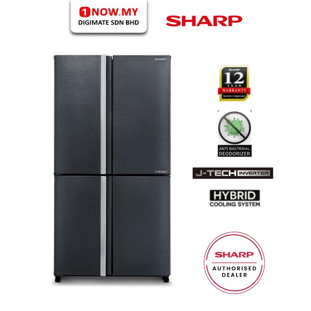 SHARP 700L SJF821VMSS Avance Refrigerator 4-Door Inverter Energy Saving ...