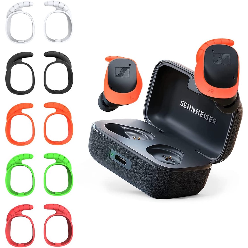 5 Pairs Ear Hooks for Sennheiser Momentum 3 Earbuds, Anti-Slip Ear Tips ...