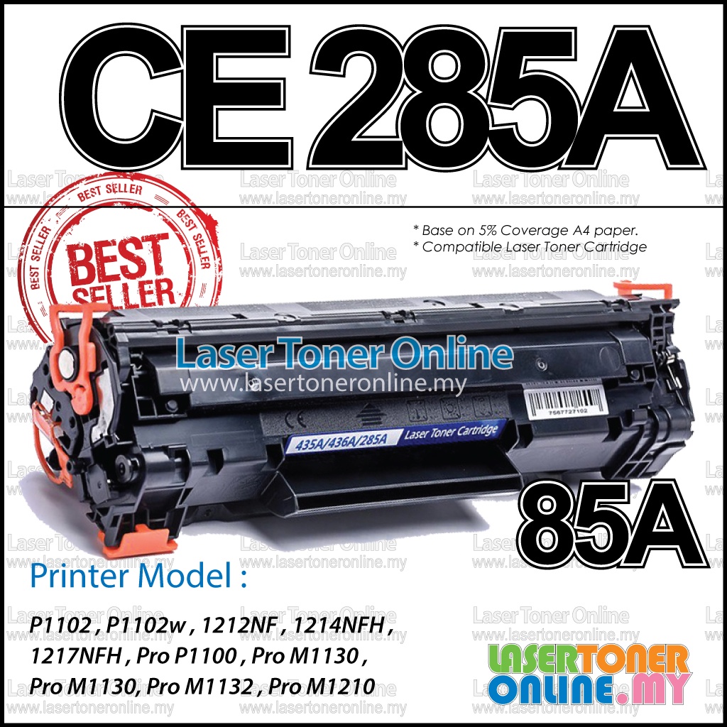 H*85A Compatible to H* CE285A 85A Laserjet Pro P1100 P1102 P1102W M1132 ...
