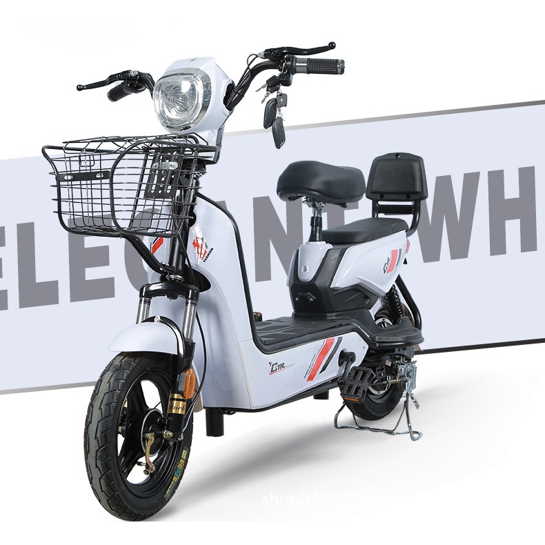 48V Electric Bicycle e Bike With Pedal Adult 2 Seater Electric Scooter ...