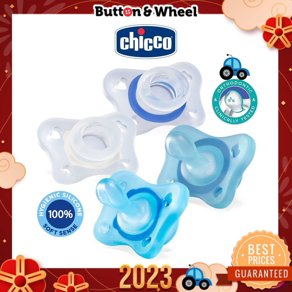 Chicco Soother Mini Soft Soother Boy SIL (2pcs) | Shopee Malaysia