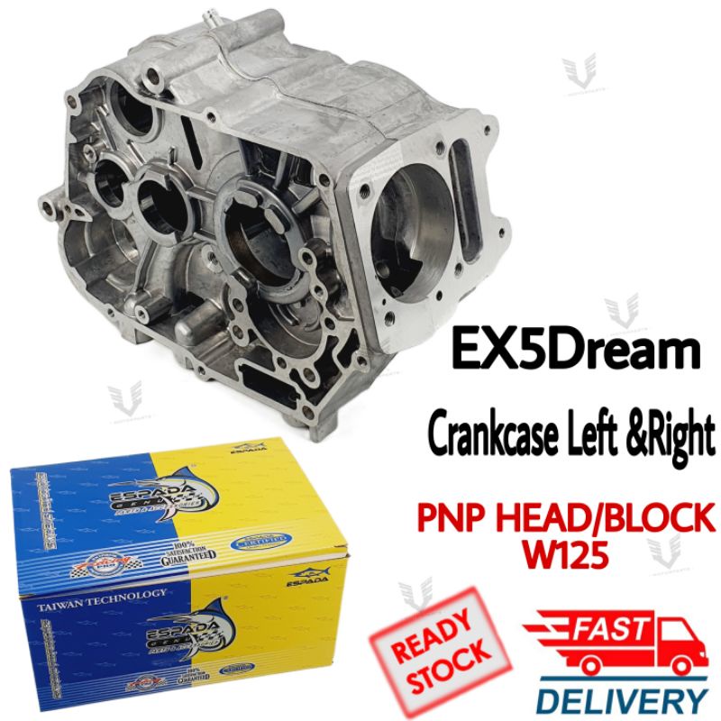 EX5 DREAM/EX5DREAM PNP WAVE125 HEAD BLOCK RACING ENGINE CRANKCASE SET ...