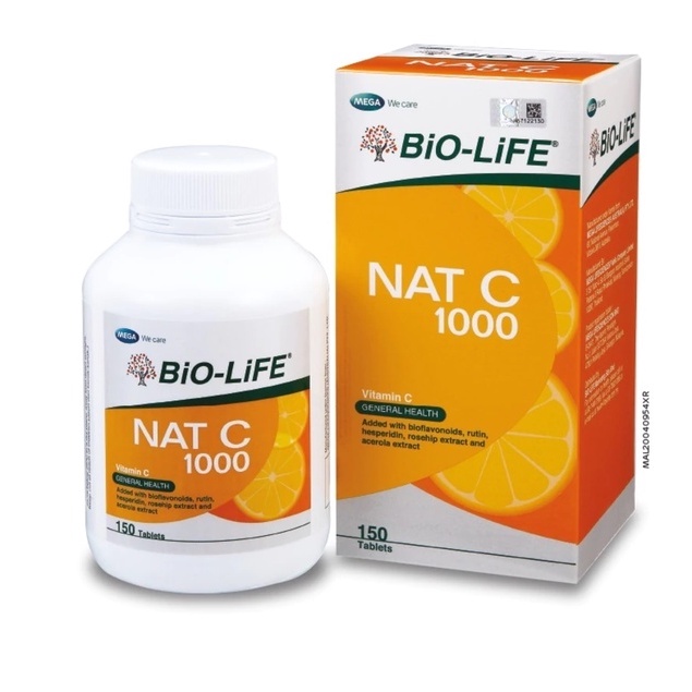 Bio-Life Mega Nat C 1000mg 150's | Shopee Malaysia