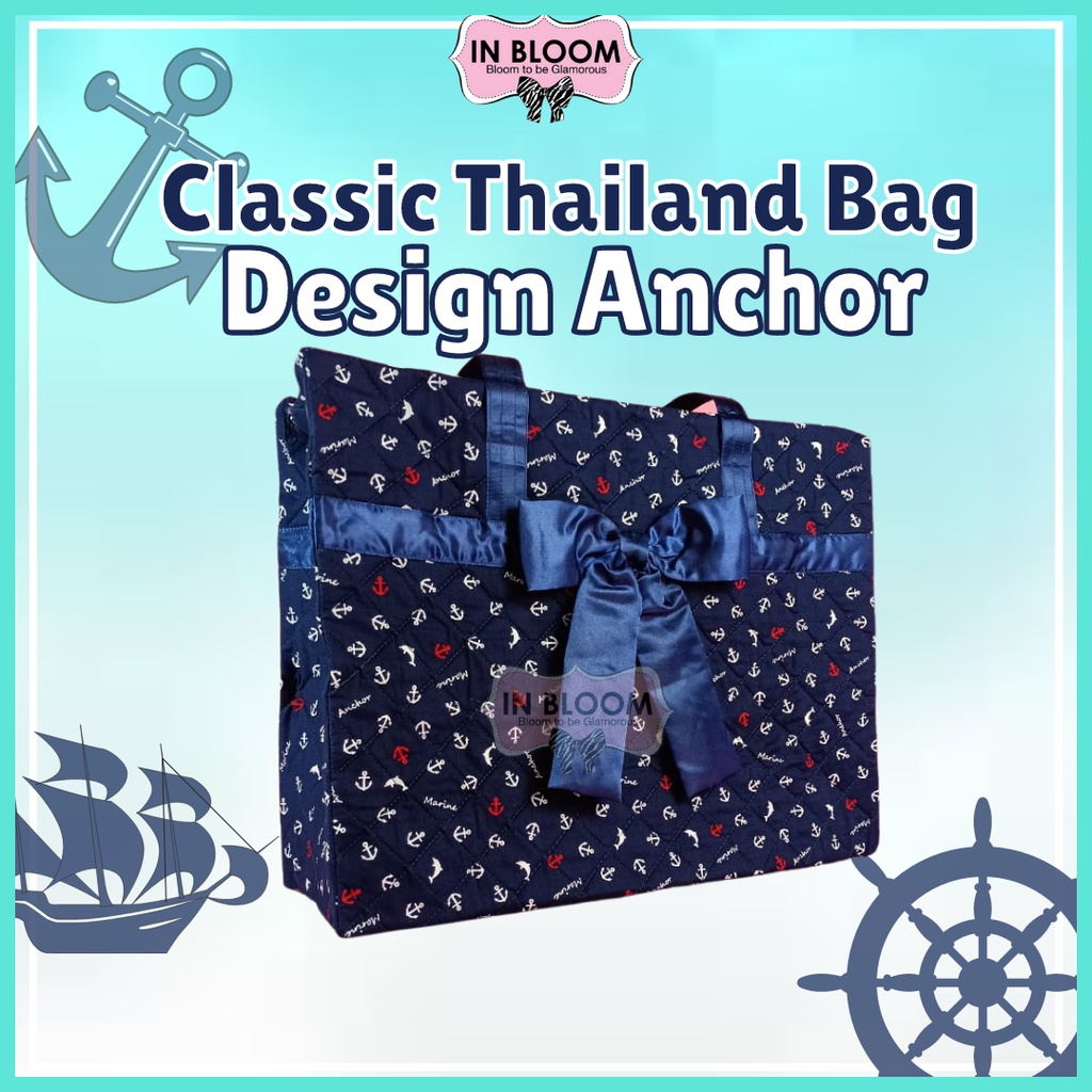 ORIGINAL Thailand Shoulder Bag Anchor Design Viral Travel Cabin Luggage ...