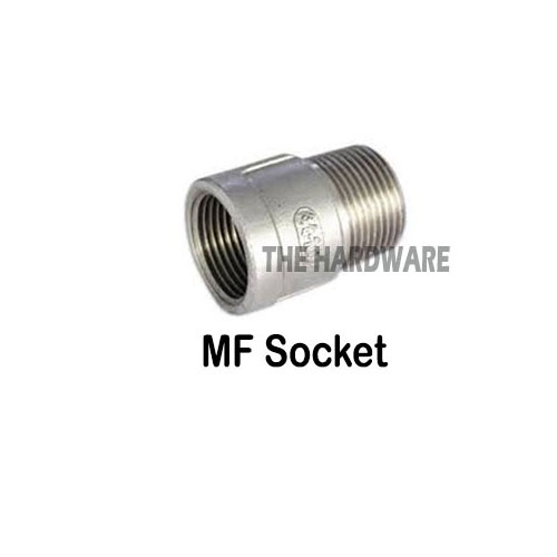 Stainless Steel Water Pipe Fitting 304(1/2")-Socket/Elbow/Tee/Nipple/End Cap/Plug/MF Socket ...