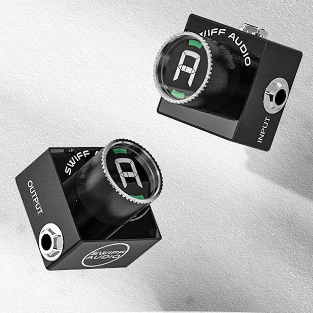 SWIFF Audio C10 Mini Pedal Tuner LED Display Electric Acoustic Guitar ...