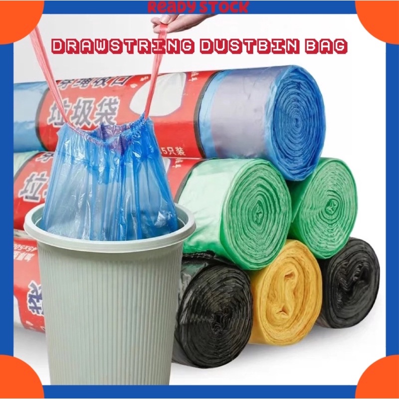 15pcs Garbage Bag/*TOLONG READ DESCRIPTION*Dustbin bag Rubbish Bag with ...