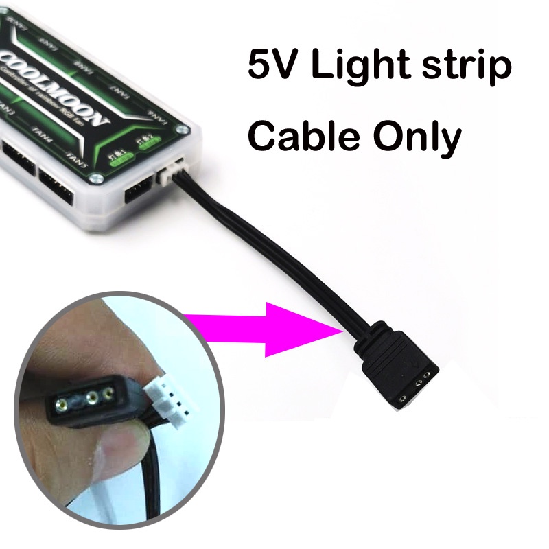 COOLMOON RGB Lighting Chassis FAN Controller with music mode and ...