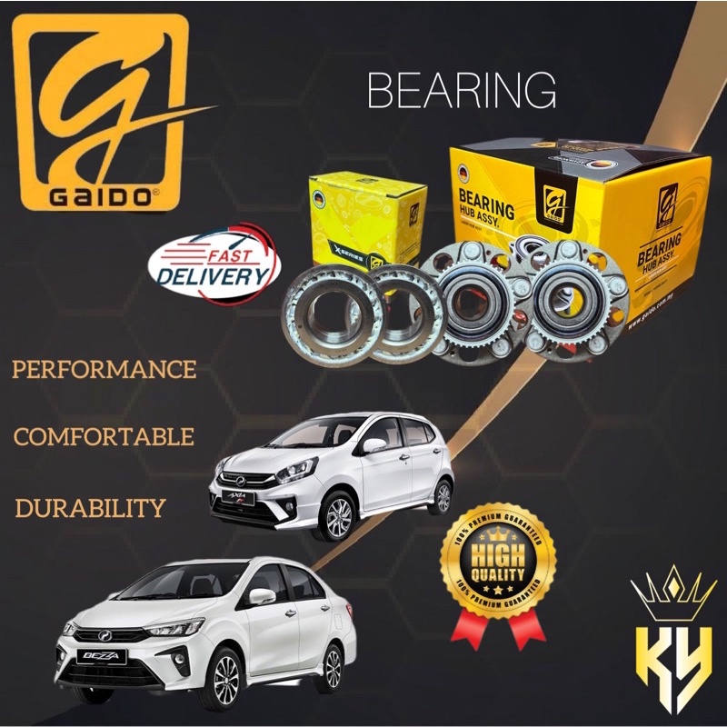GAIDO BEARING PERODUA AXIA 1.0, BEZZA 1.3 SIX MONTH WARRANTY | Shopee ...