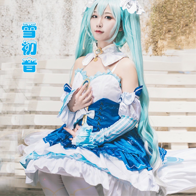 Hatsune cos suit salji masa depan Hatsune cosplay rambut palsu 2019 ...