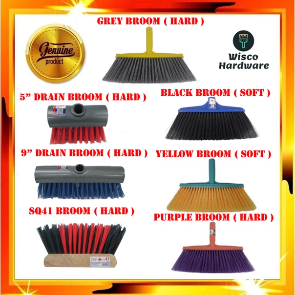 NYLON BROOM PLASTIC BROOM FLOOR BRUSH PENYAPU LANTAI BERUS LANTAI ...