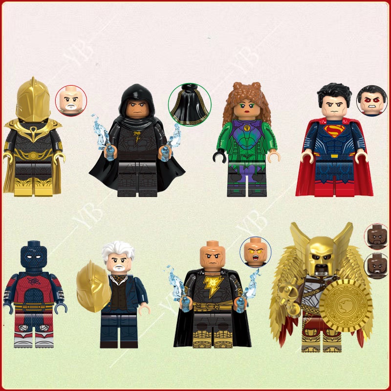 Building block figurine decorations assembled children's toys Black ...