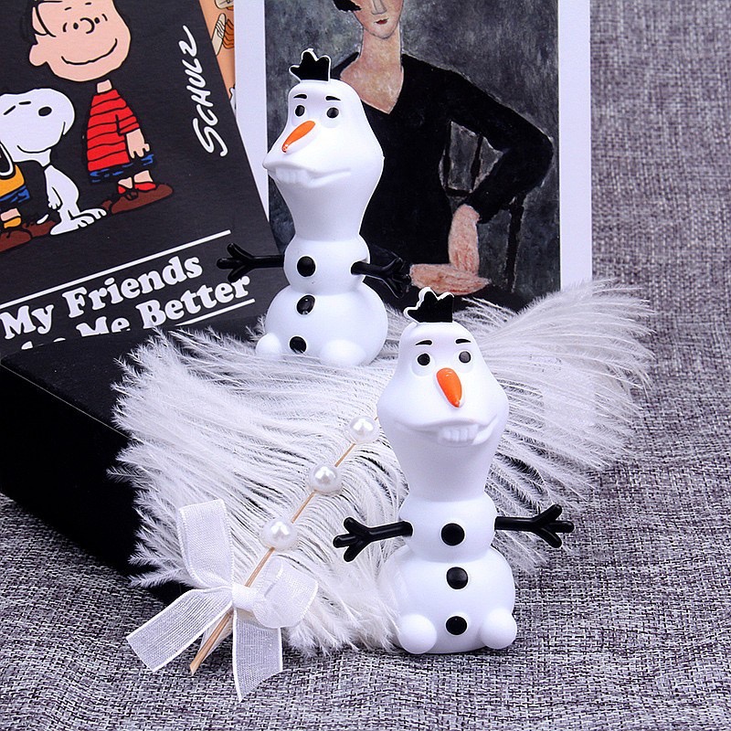 Elsa And ANNA Friends SNOWMAN OLAF Character Cake TOPPER | Shopee Malaysia