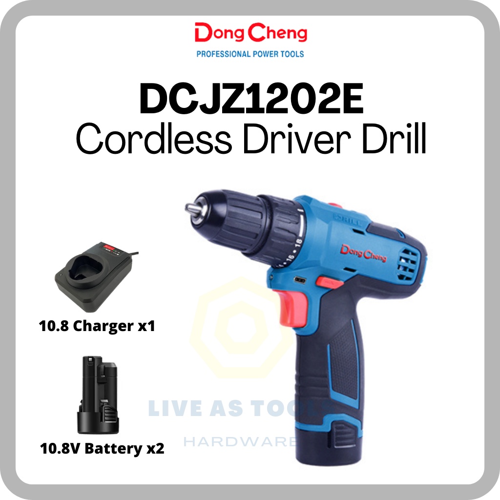 DongCheng DCJZ1202E 10.8v Li-Ion Cordless Driver Drill DCJZ1202 1202 ...