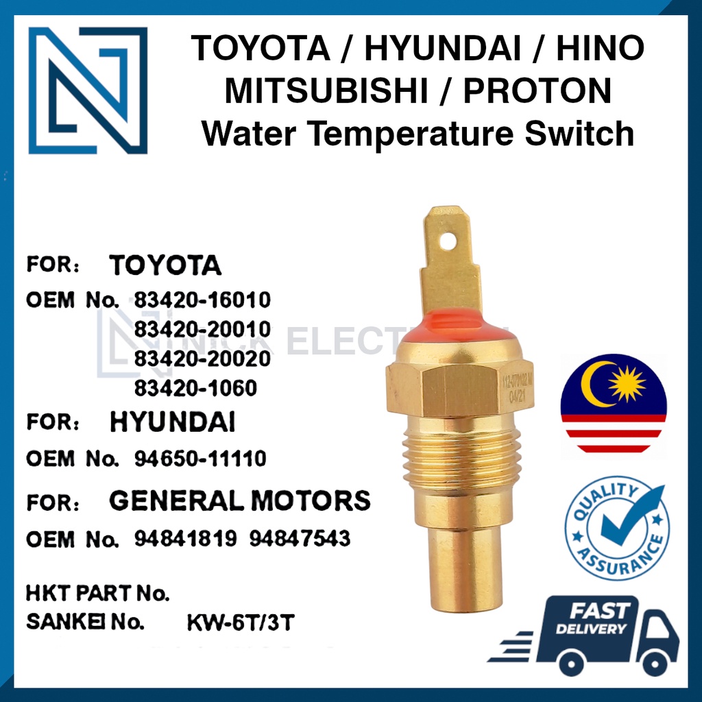 TOYOTA HYUNDAI HINO MITSUBISHI Water Temperature Sensor Temp Switch ...