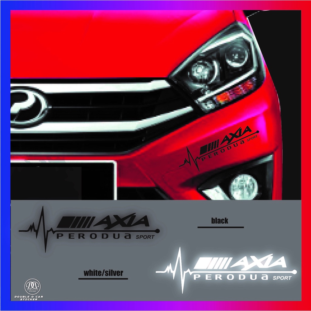 [Ready Stock]Perodua Axia heart line sticker KI00580 | Shopee Malaysia