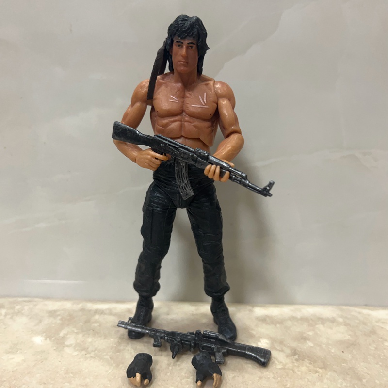 Genuine NECA First Drop of Blood Rambo 7-inch Action Figure Model ...