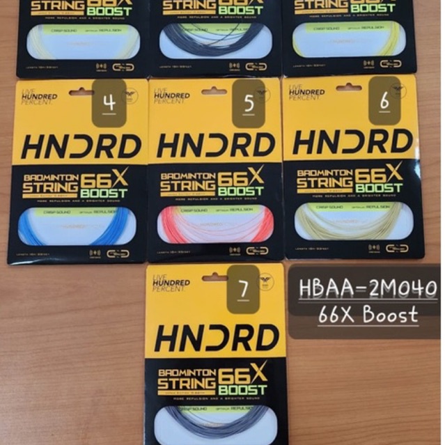 Original HNDRD 66X BOOST 66 X HUNDRED Badminton Strings | Shopee Malaysia