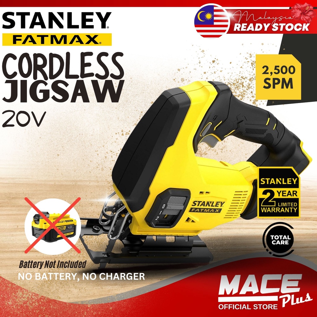 STANLEY Fatmax Jigsaw Cordless Lithium Battery 4.0Ah 20V No Battery ...