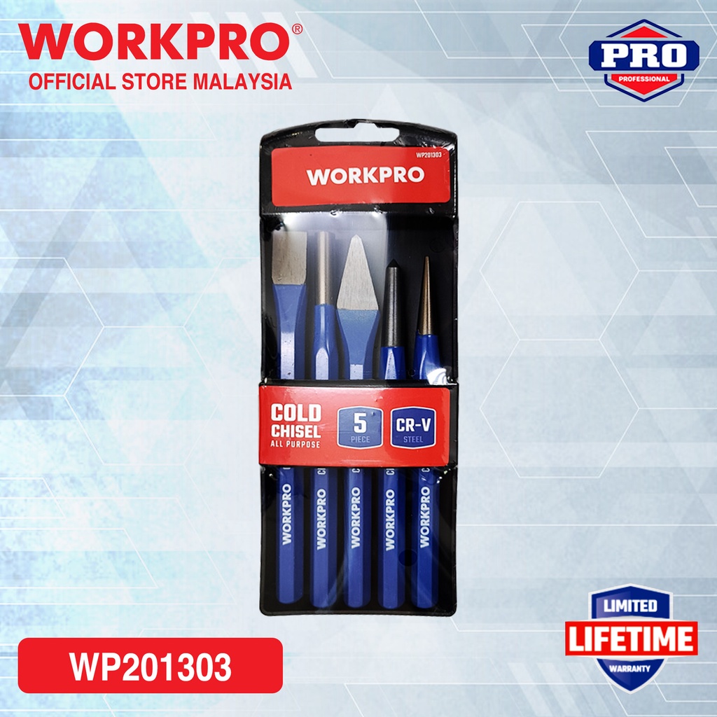 WORKPRO Pin Punch Set (5 Pcs) | Shopee Malaysia