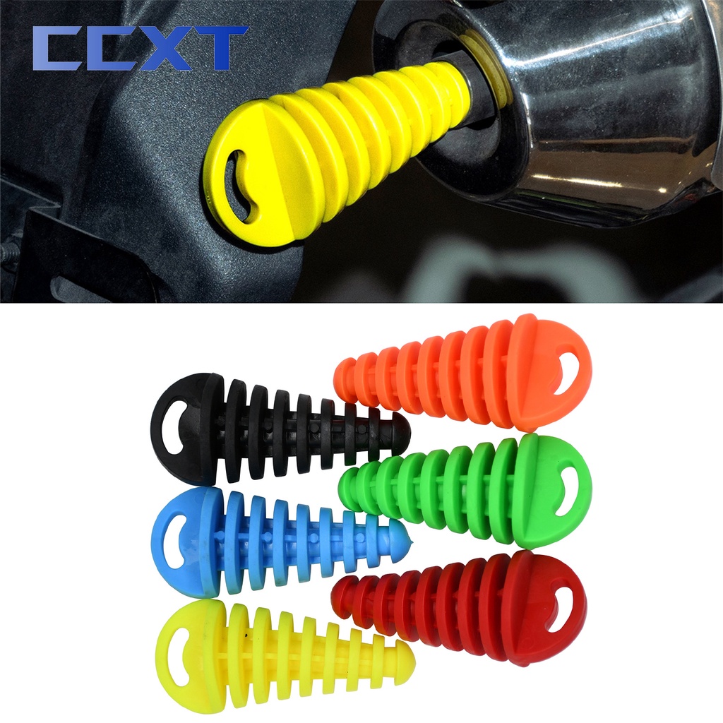 Exhaust Pipe Plug Motorcycle Tailpipe PVC Air Bleeder Plug Wash Plug ...