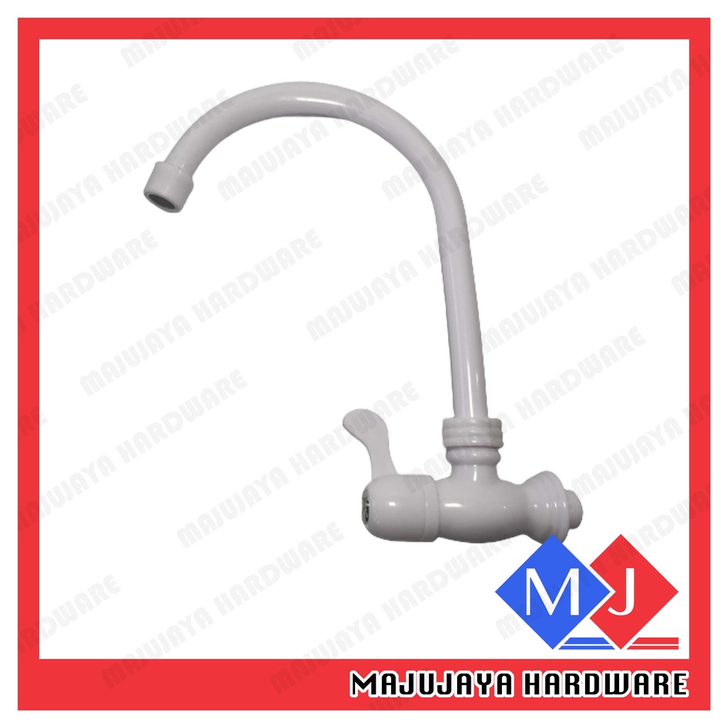 Plastic Pvc Kitchen Faucet Keran Kepala Paip Single Wall Mounted ...