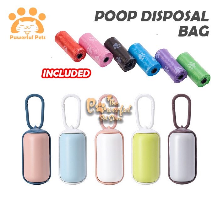 Poop Disposal Bag Garbage Dispenser Capsule Plastic Pet Waste Dispose ...