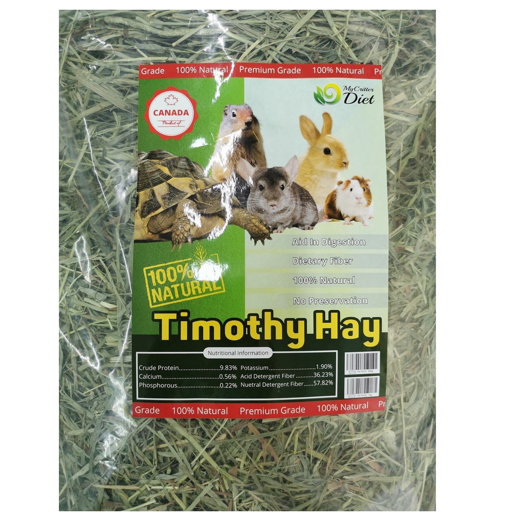 Timothy Hay & Alfalfa Hay - 500g & 1kg (Rabbit, guinea pig, chinchilla ...
