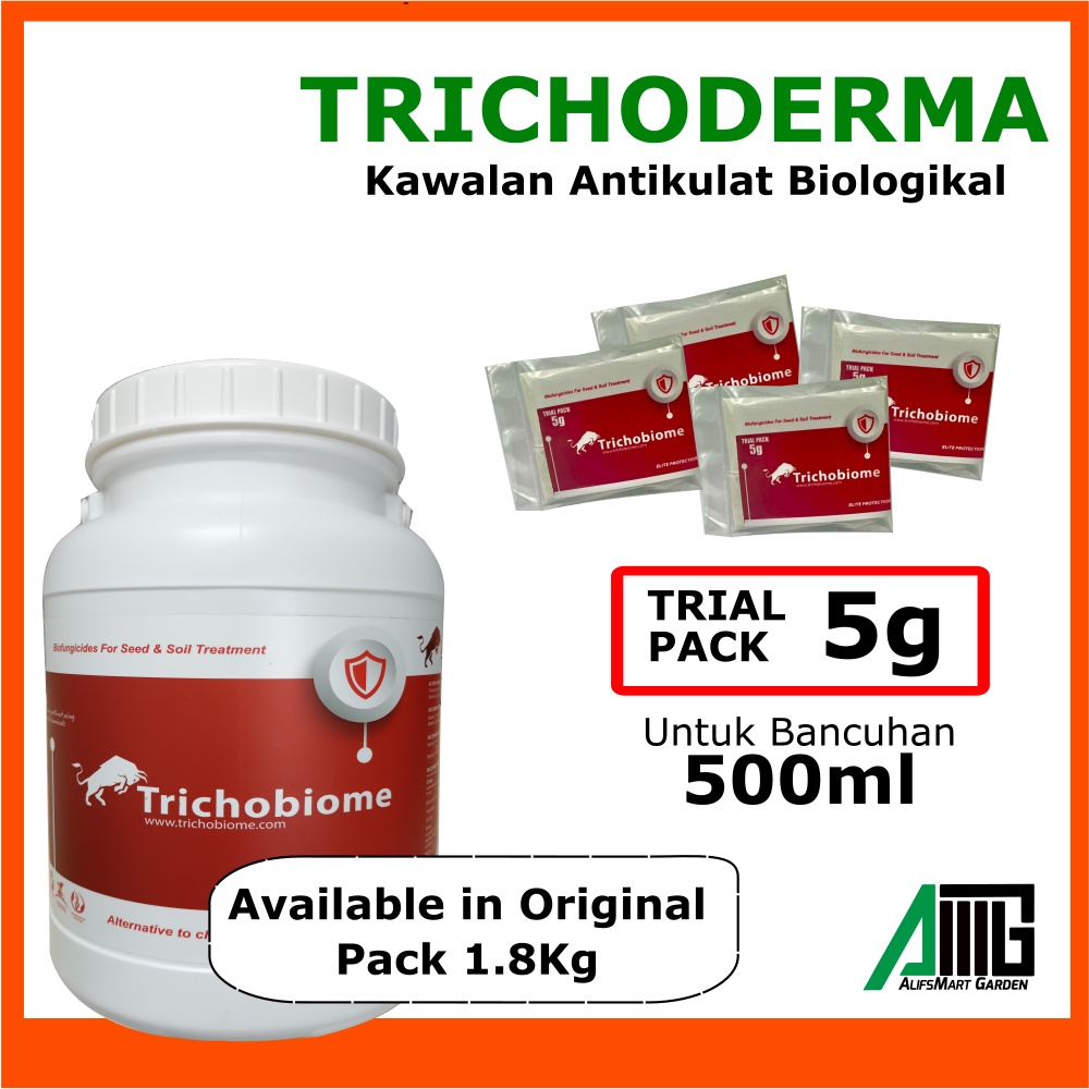 (TRIAL PACK) TRICHODERMA TRICHOBIOME Multi Bacillus Koningii ISO4 Organik Rawatan Kulat Pokok ...