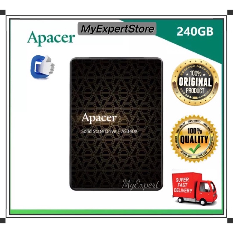 APACER SSD AS340 AS340X AS350X 240GB 480GB 512GB PANTHER 2.5" SATA III ...