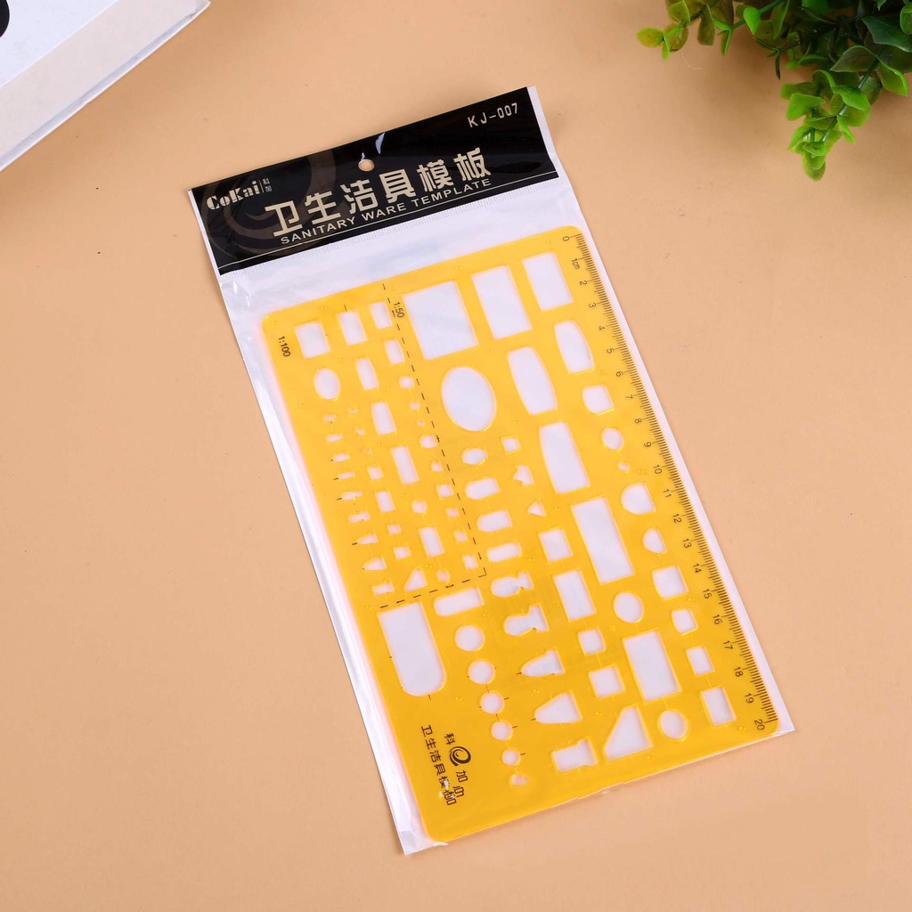 Technical Geometry Design Drawing Template Ruler Stencil Pembaris ...