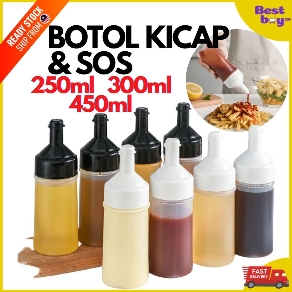 Botol Sos Botol Kicap Nordic Sauce Bottle Ketchup Bottle Squeeze Oil ...