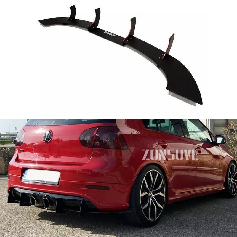 For Volkswagen VW Golf MK5 R32 Rear Bumper Diffuser Spoiler Lip ...