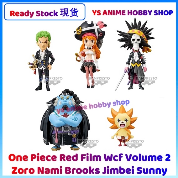 【READY STOCK】One Piece Wcf Red Film Vol 2 Zoro Nami Brooks Jimbei ...