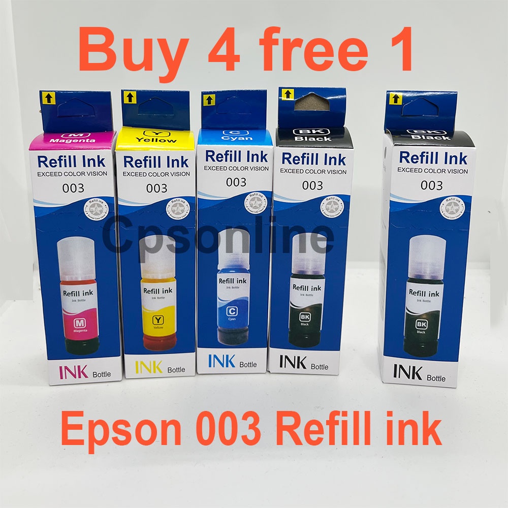 EP 003 Refill Ink Compatible For L3210 L3110 L3116 L3150 L3156 L1110 ...