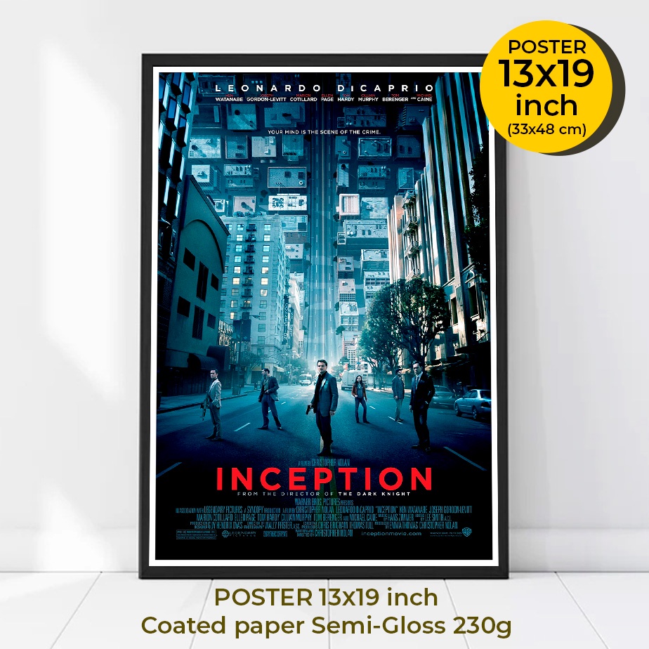 Inception Poster (2010) by Christopher Nolan/Leonardo DiCaprio World ...